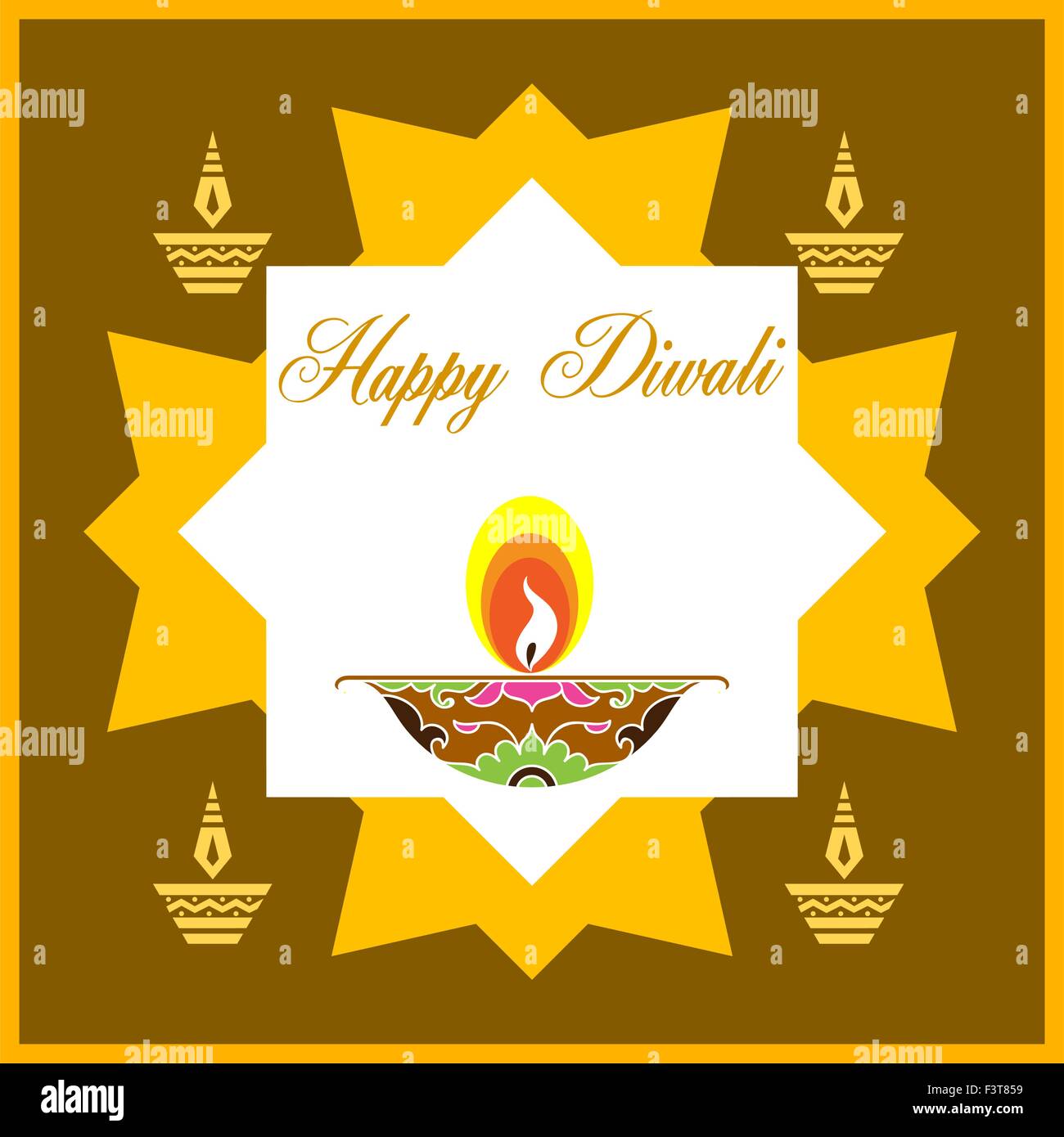 Diwali Greeting Design Vector Art Stock Vector Image & Art - Alamy