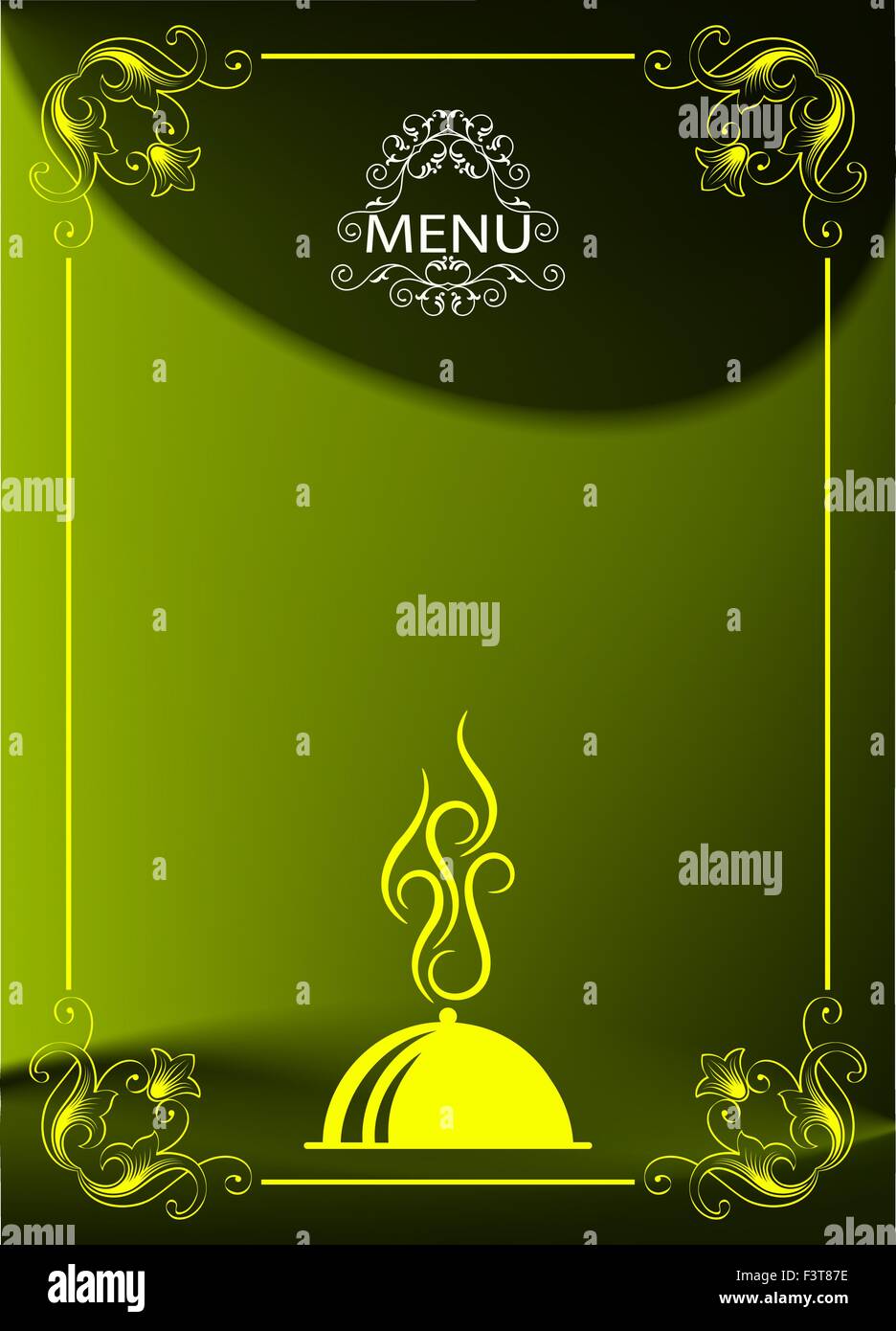 Menu Card Design Template Vector Art Stock Vector Image & Art - Alamy