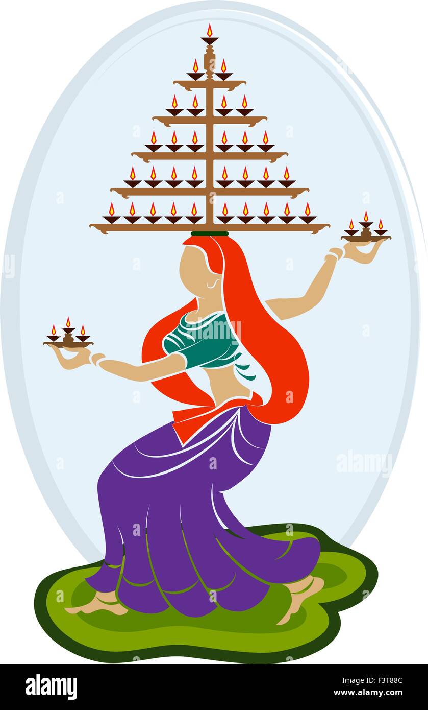 Garba Indian Dance Vector Art Stock Vector Image & Art - Alamy