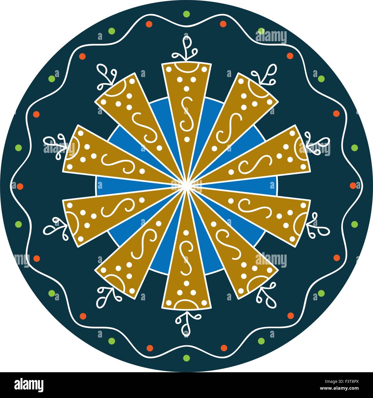 Rangoli Ornamental Design Vector Art Stock Vector Image & Art - Alamy