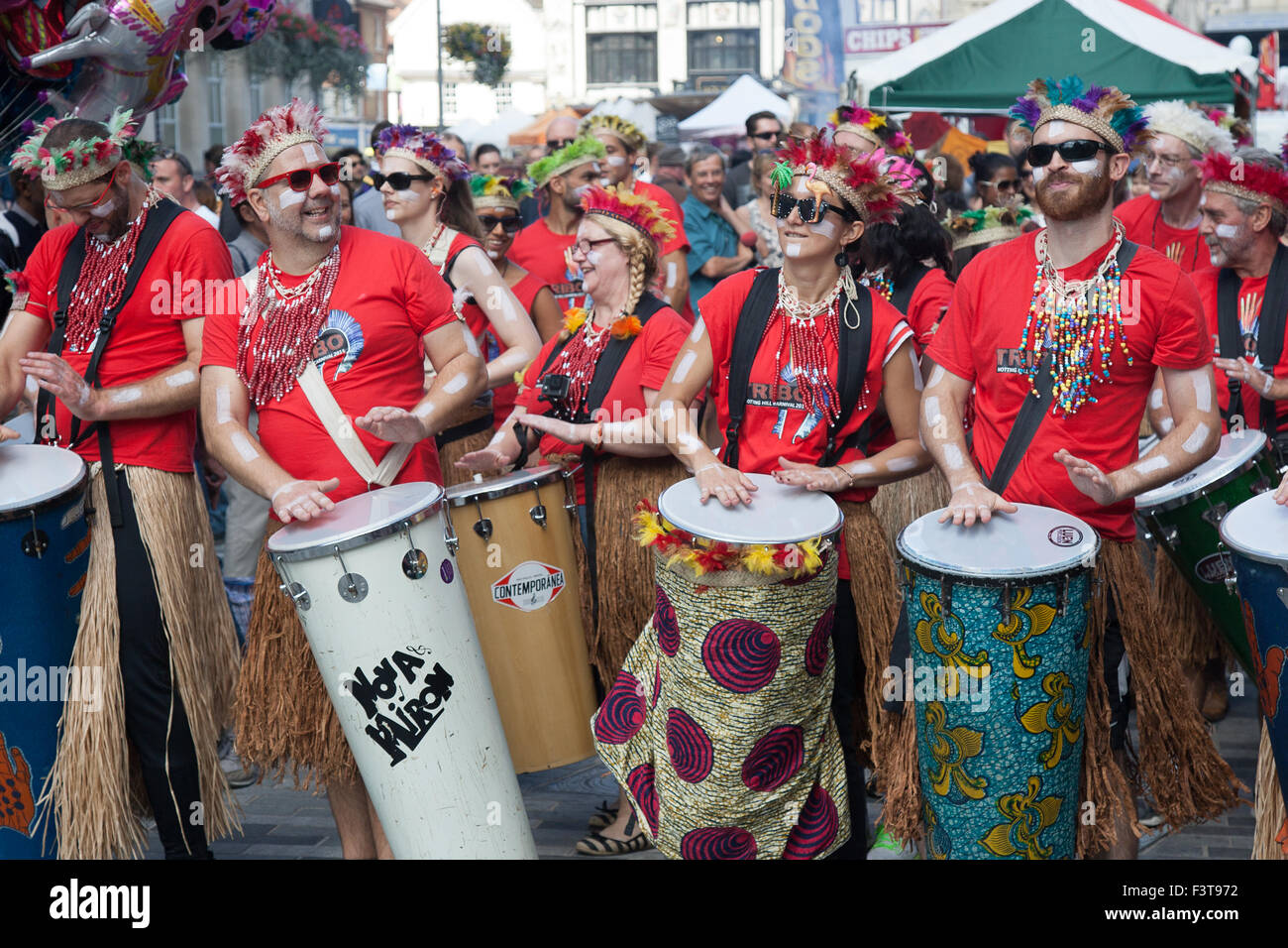 Brasilian samba drummers parade drums hi-res stock photography and ...