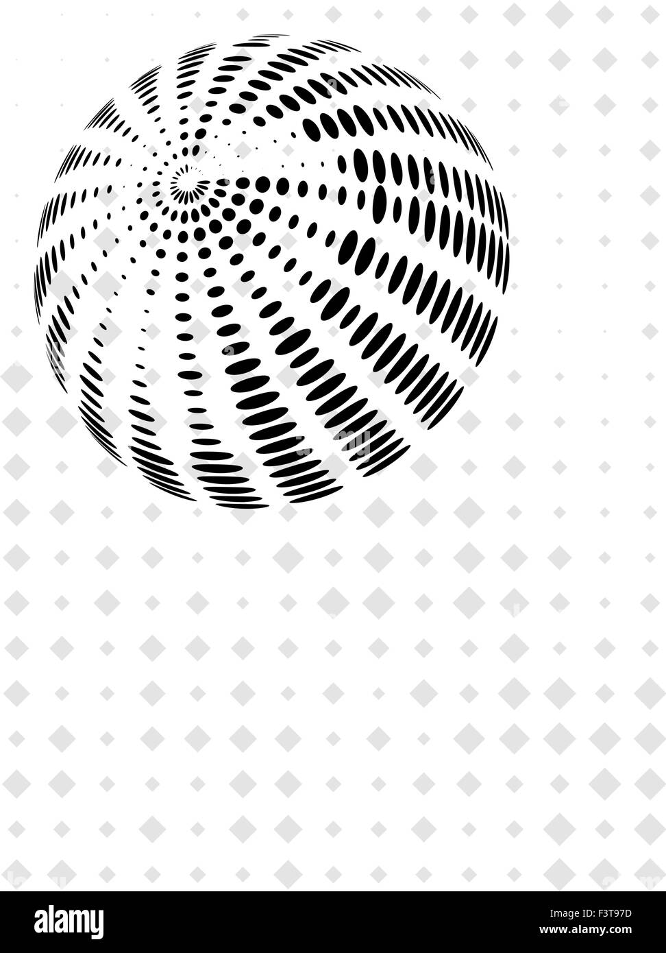 Background Composition, Web Template (Halftone) Vector Art Stock Vector ...