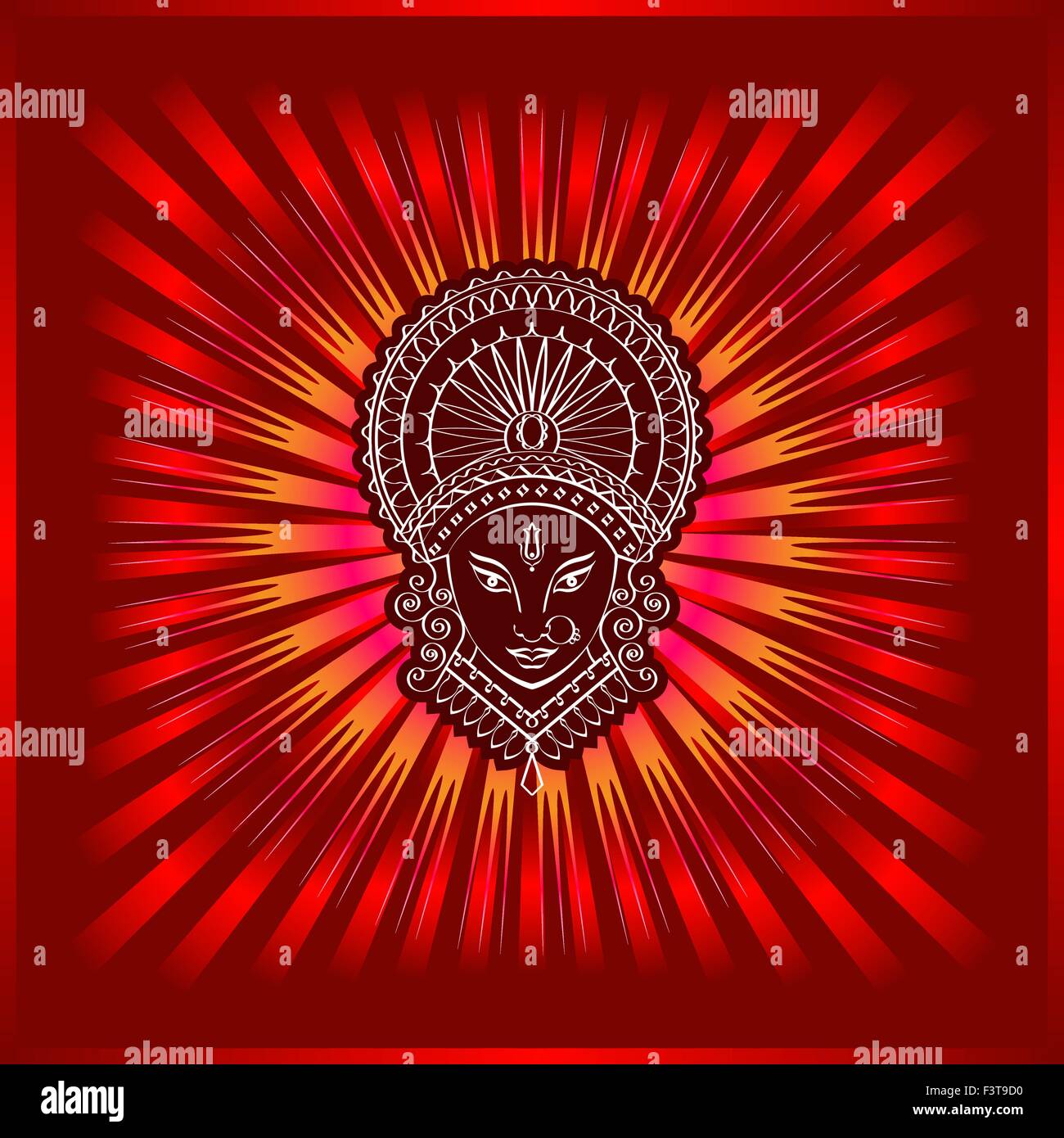 Durga Goddess of Power Vector Art Stock Vector Image & Art - Alamy