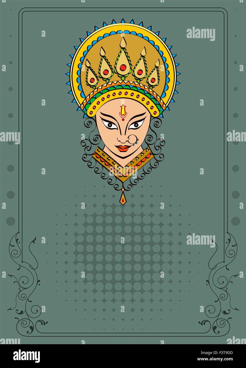 Durga Goddess of Power Vector Art Stock Vector Image & Art - Alamy
