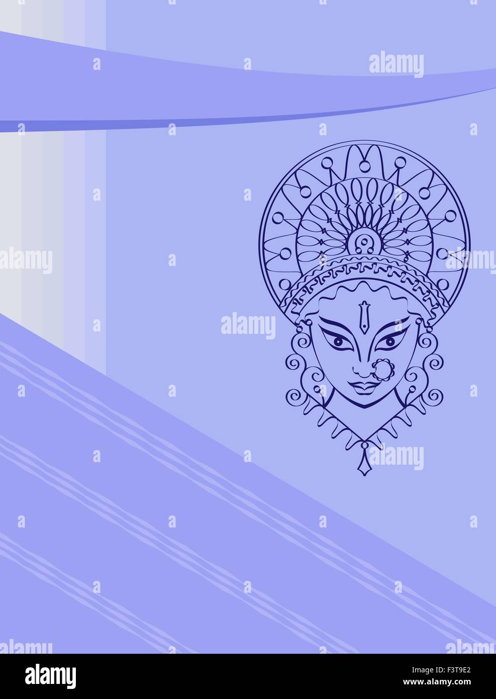Durga Goddess of Power Vector Art Stock Vector Image & Art - Alamy