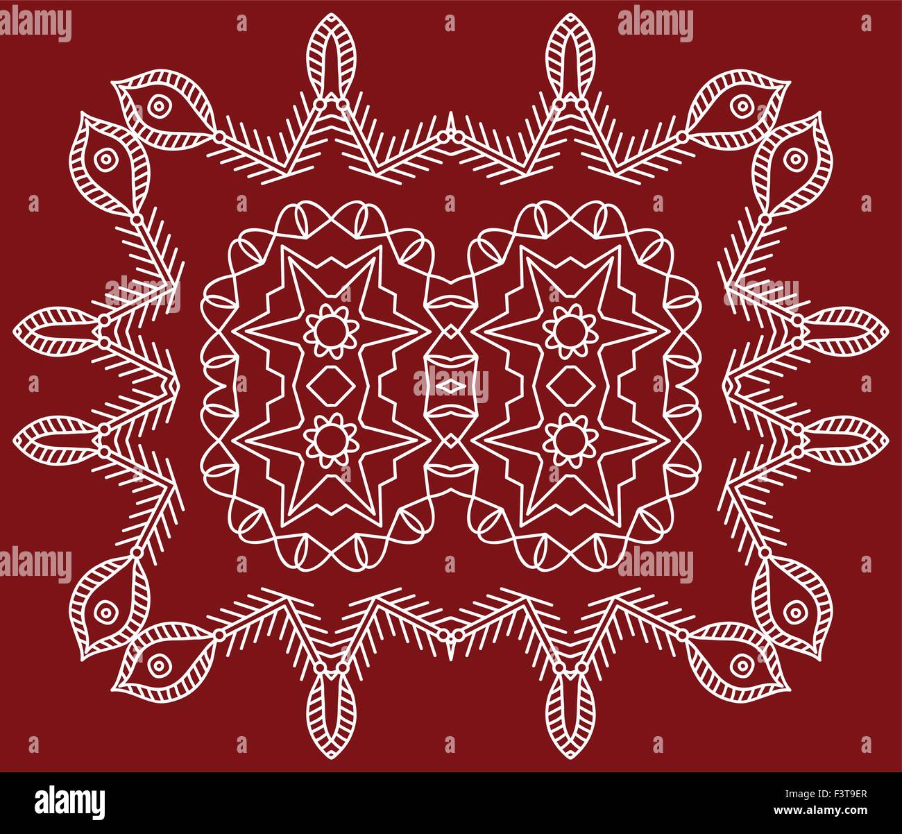 Folk, Tribal Design, Motif, Wall Painting Vector Art Stock Vector Image ...