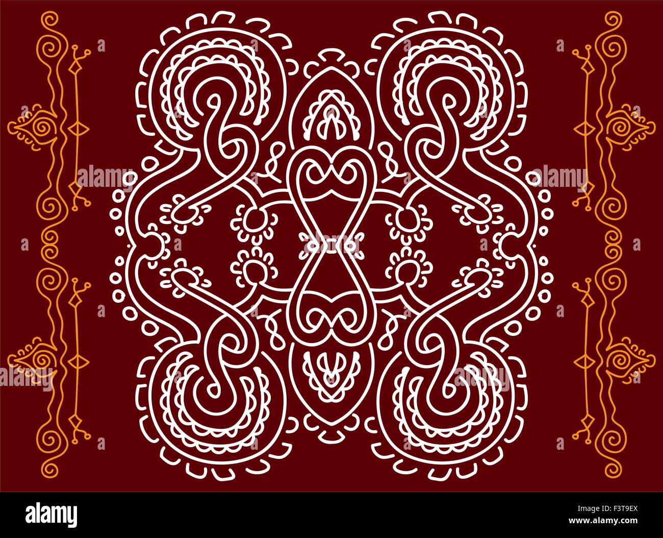 Folk, Tribal Design, Motif, Wall Painting Vector Art Stock Vector Image ...