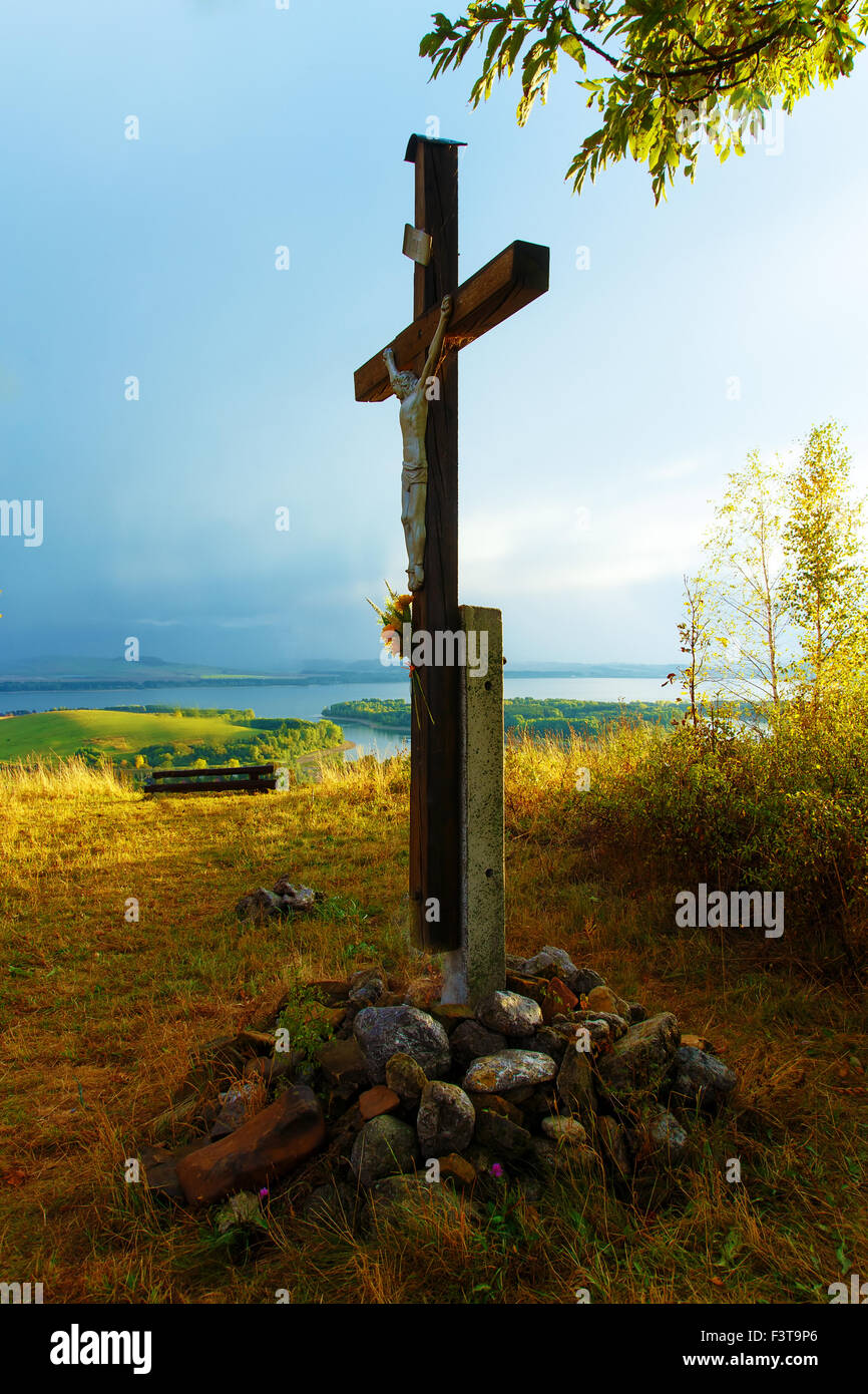 Jesus upon the cross hi-res stock photography and images - Alamy