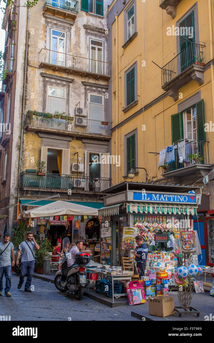 Street scene, Naples, Italy Stock Photo - Alamy