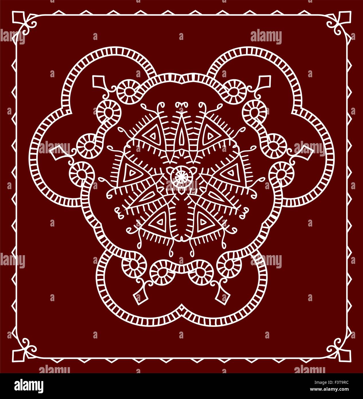 Folk, Tribal Design, Motif, Wall Painting Vector Art Stock Vector Image ...