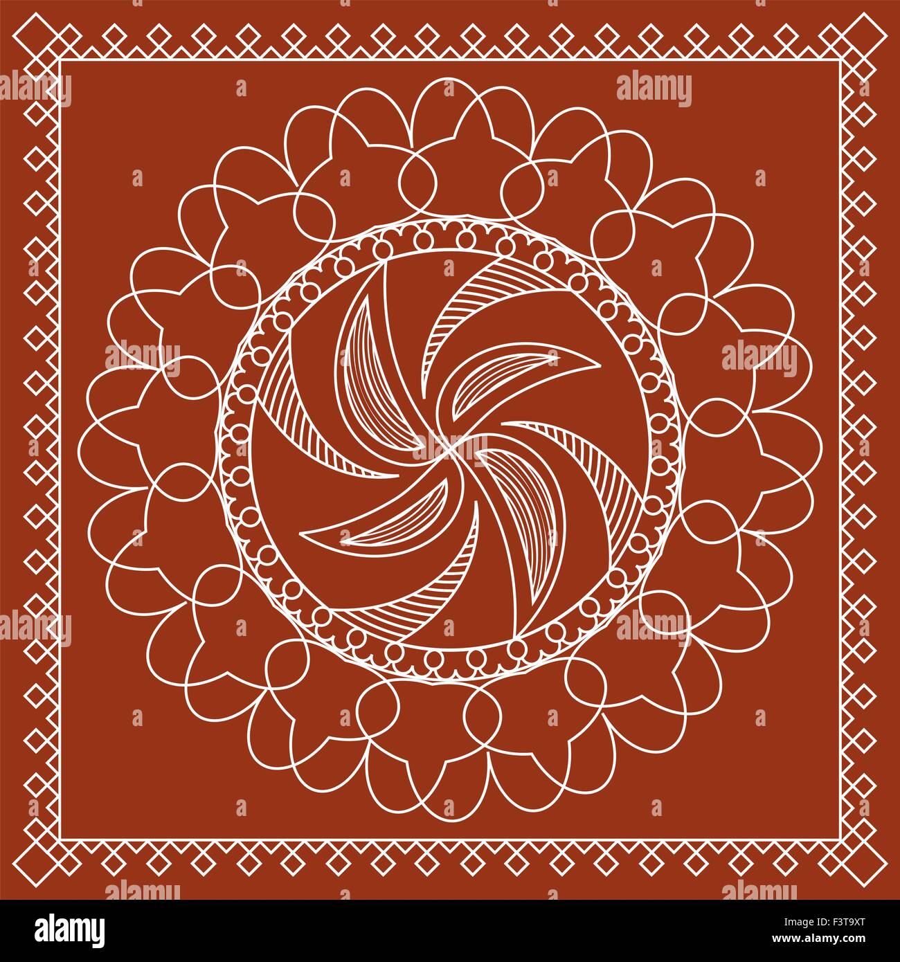 Folk, Tribal Design, Motif, Wall Painting Vector Art Stock Vector Image ...
