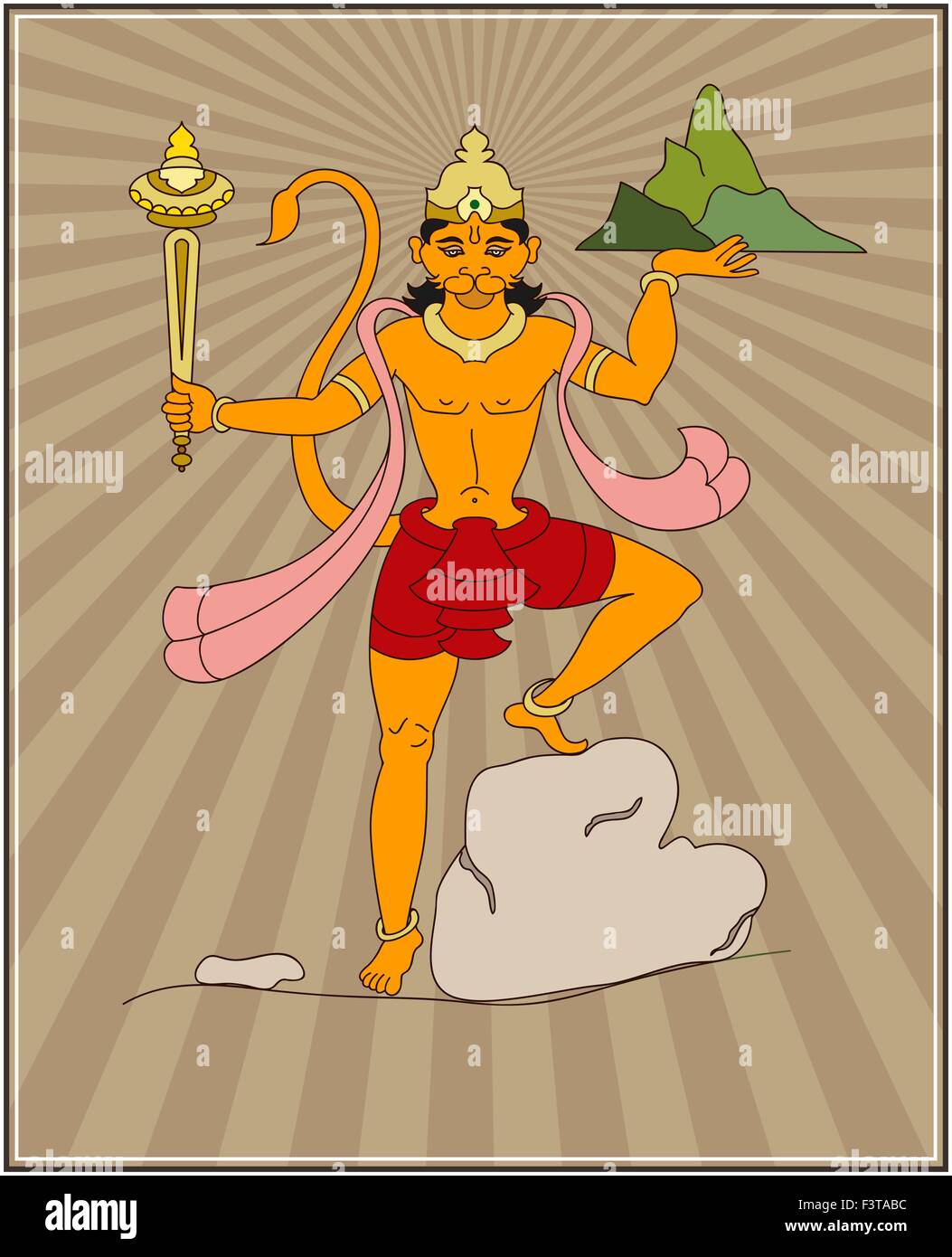 Hanuman Stock Vector Images - Alamy
