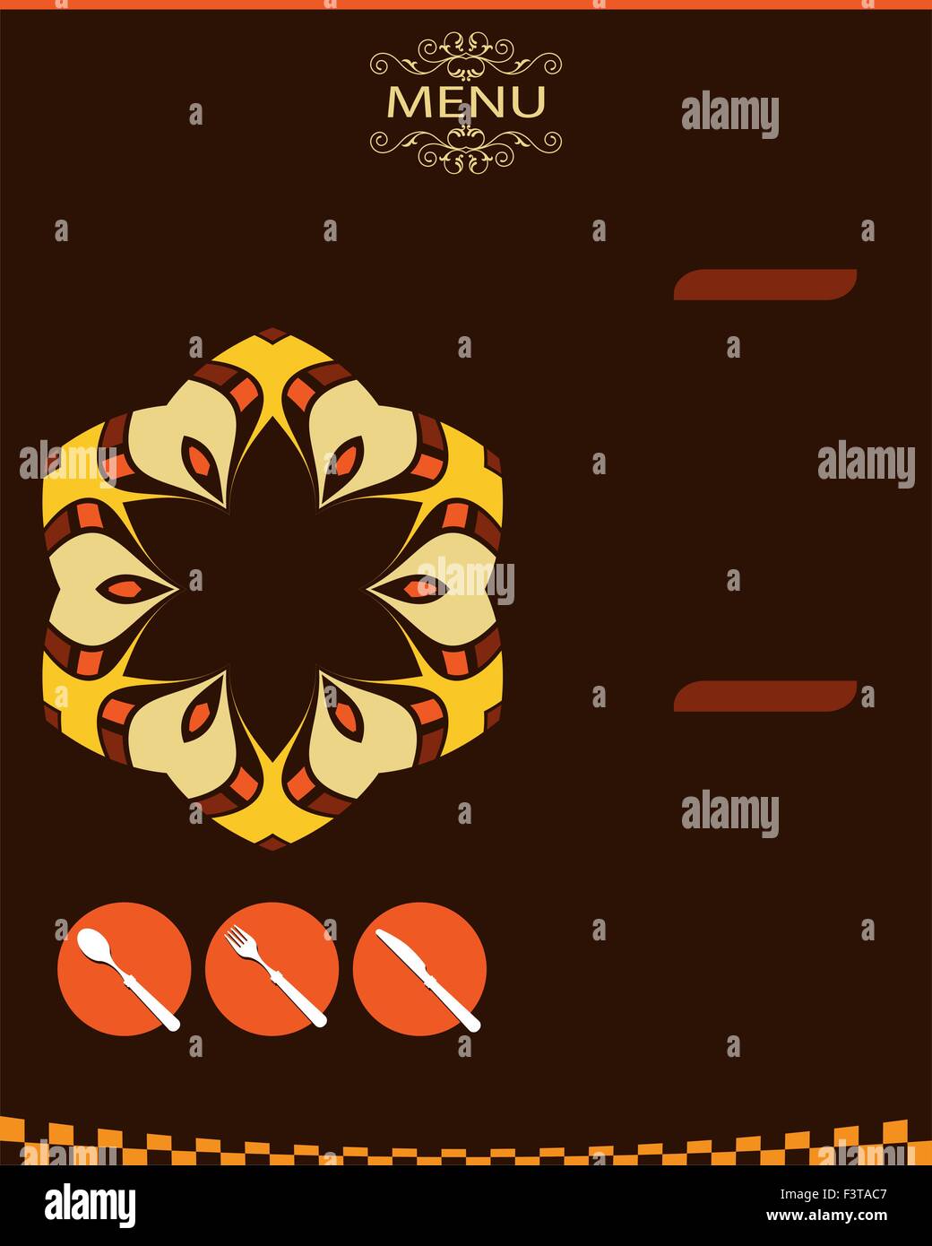 Menu Card Design Template Vector Art Stock Vector Image & Art - Alamy