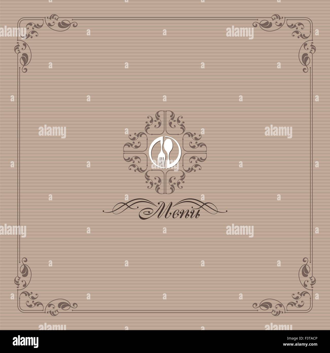 Menu Card Design Template Vector Art Stock Vector Image & Art - Alamy
