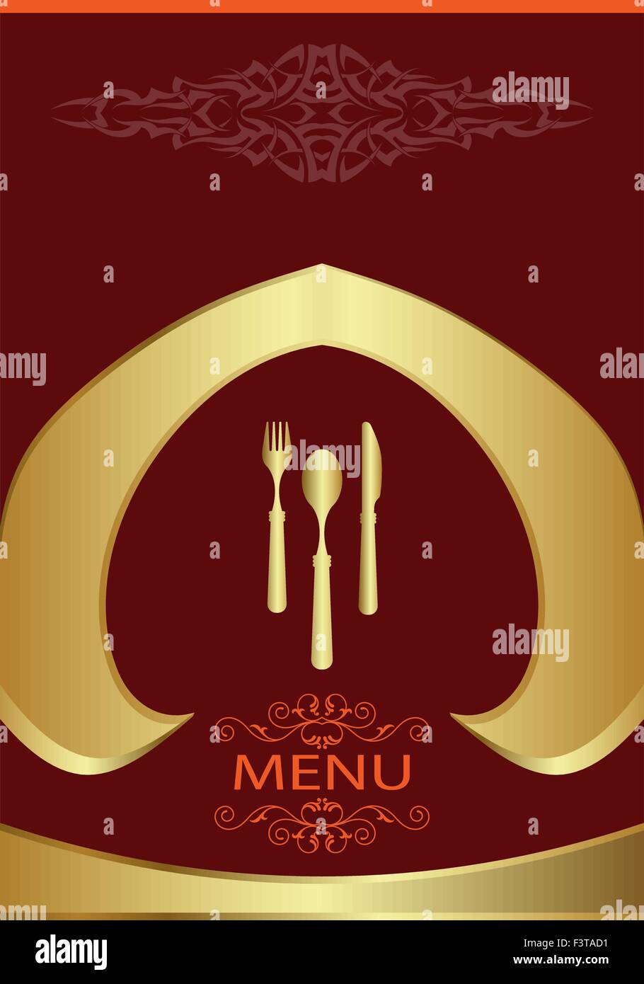 Menu Card Design Template Vector Art Stock Vector Image & Art - Alamy
