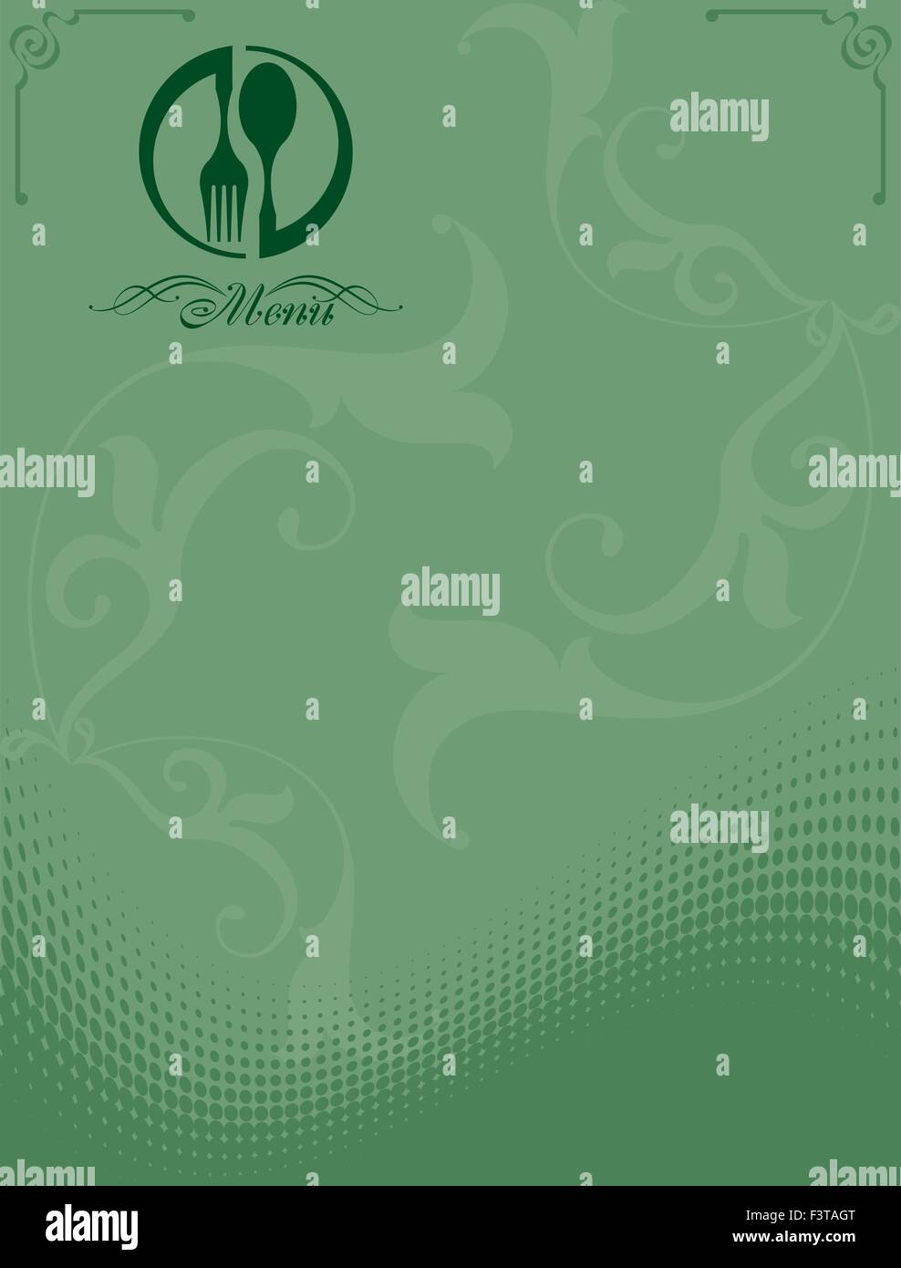 Menu Card Design Template Vector Art Stock Vector Image & Art - Alamy