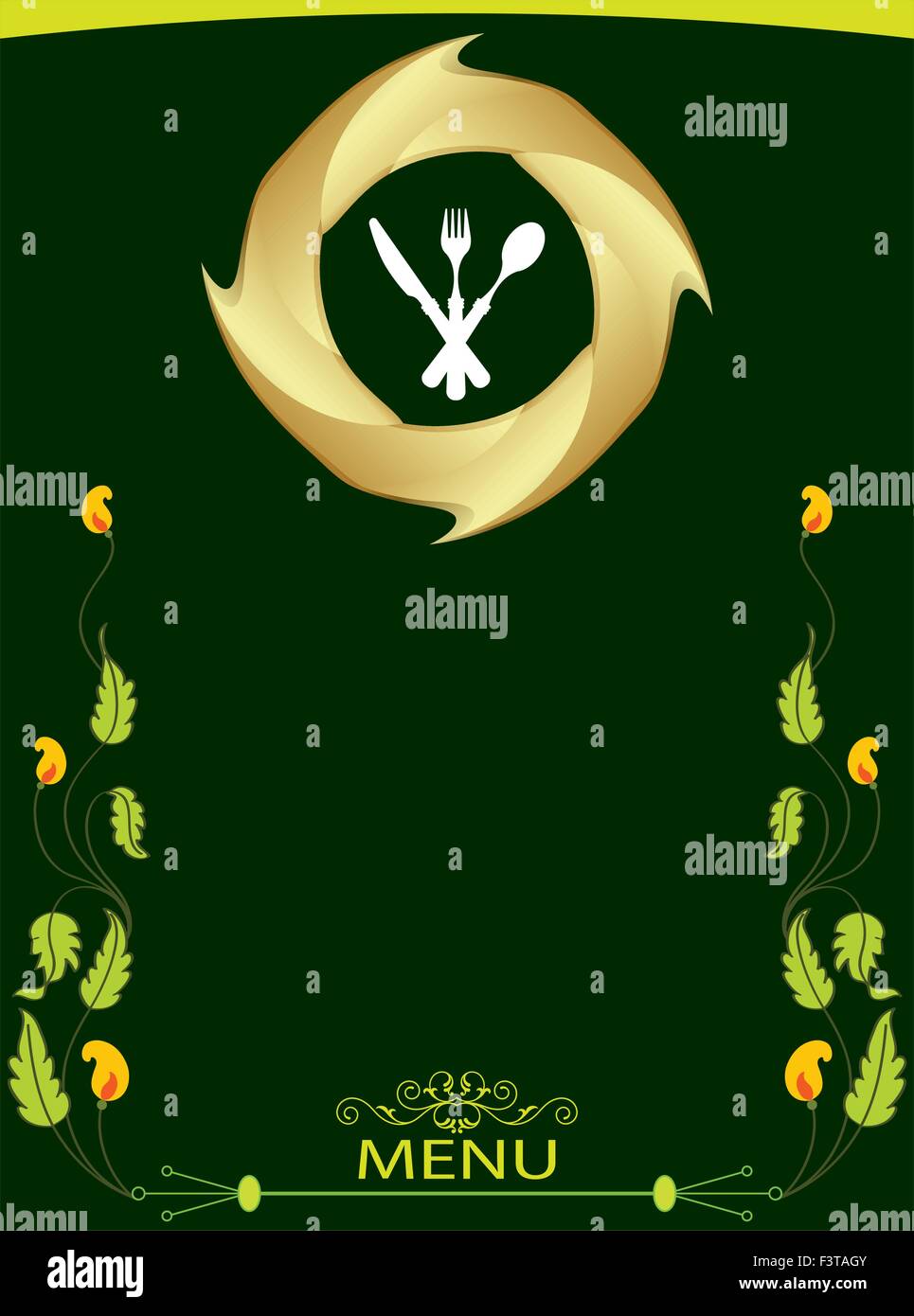 Menu Card Design Template Vector Art Stock Vector Image & Art - Alamy