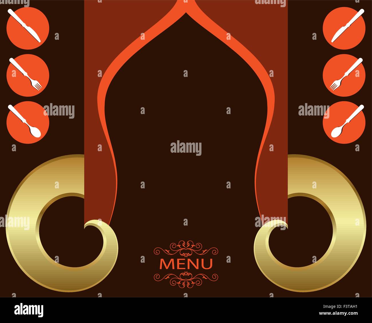Menu Card Design Template Vector Art Stock Vector Image & Art - Alamy
