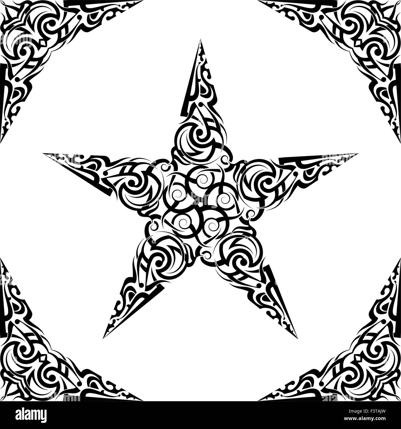 Tattoo Star Design Vector Art Stock Vector Image & Art - Alamy