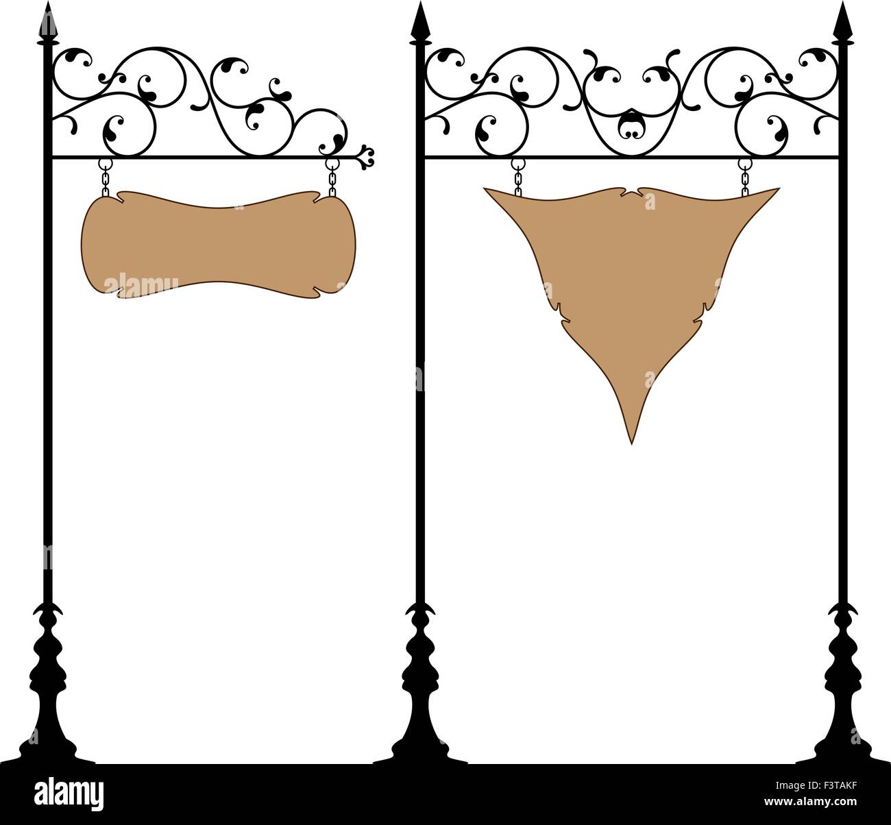 Wrought Iron Signage Vector Art Stock Vector Image & Art - Alamy