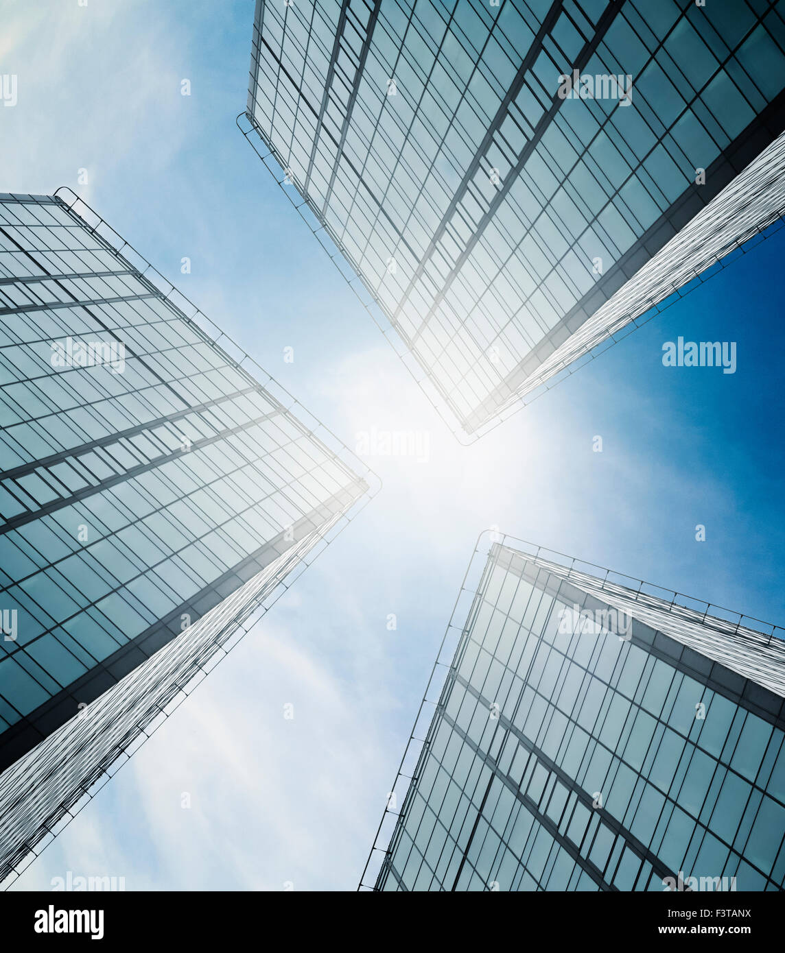 Modern architecture concept with skyscrapers Stock Photo - Alamy