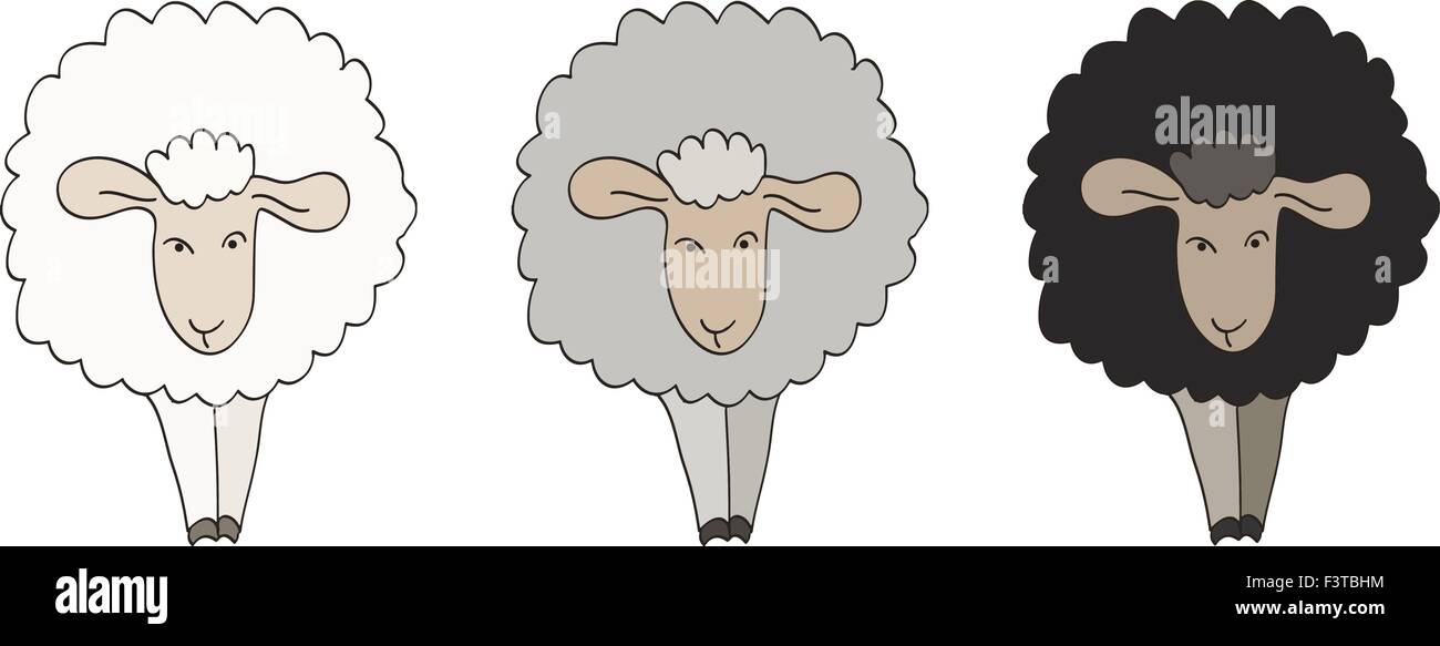 Sheep illustration hi-res stock photography and images - Alamy