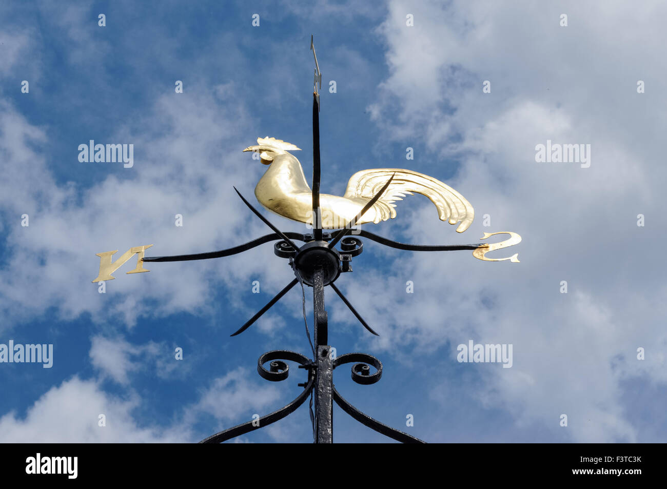 Weathervane on the top of St Martin's Tower, Carfax Tower in Oxford ...