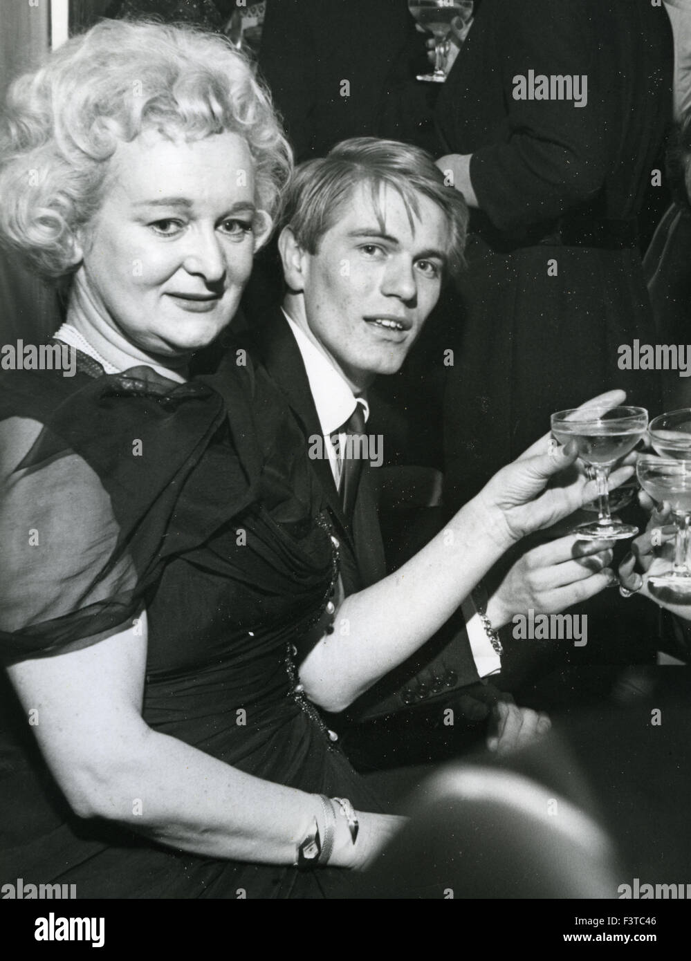 ADAM FAITH English pop singer with his manager Eve Taylor in 1962 ... ADAM FAITH English pop singer with his manager Eve Taylor in 1962 ...