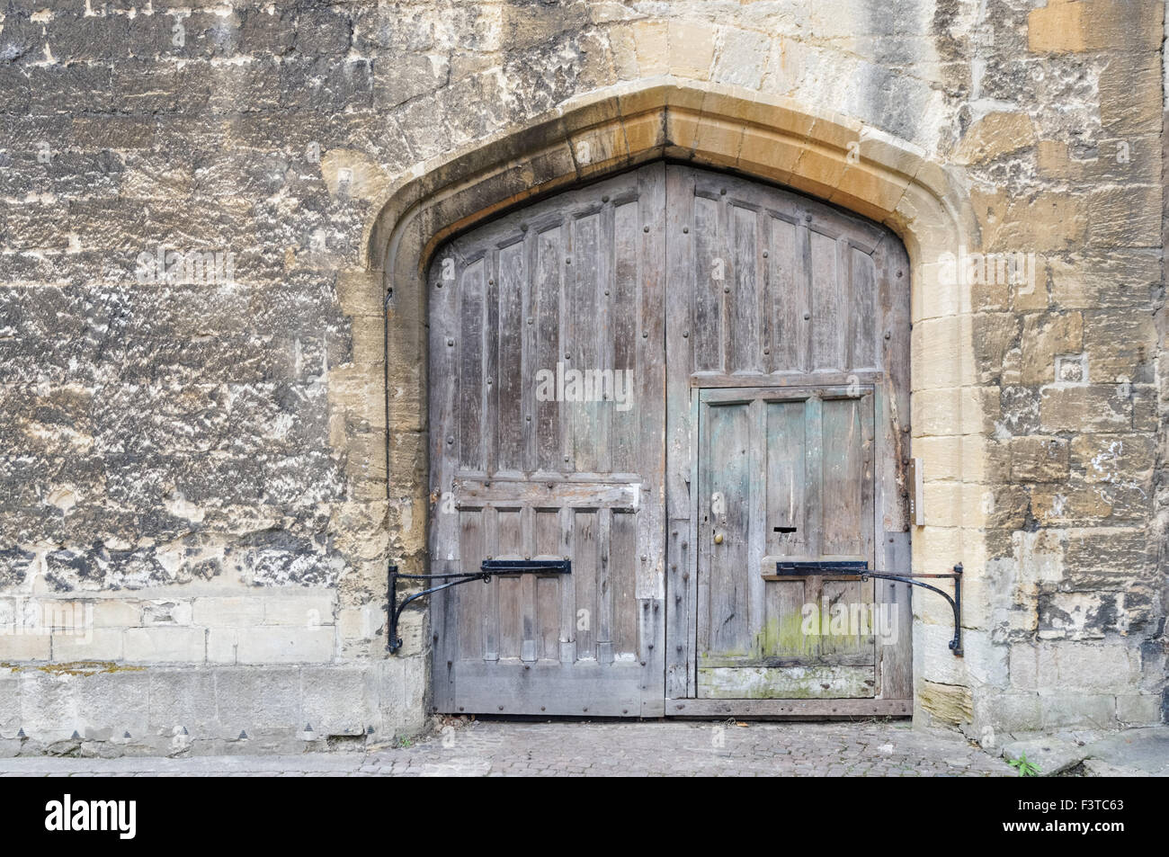 Old wooden gate in Oxford England United Kingdom UK Stock Photo - Alamy