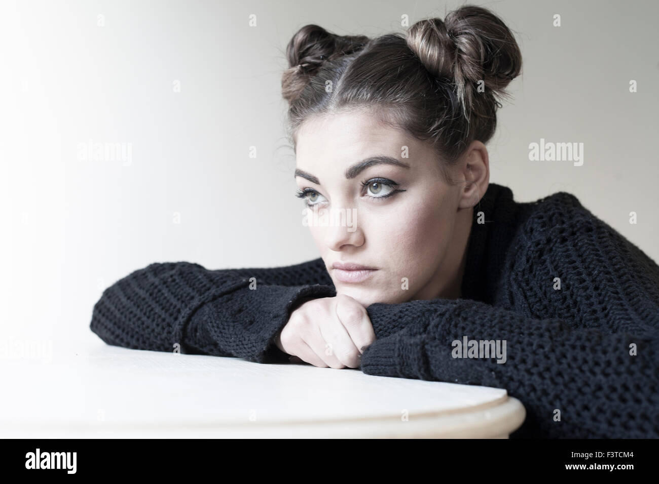 Female portrait with model release, London, Stoke Newington ...