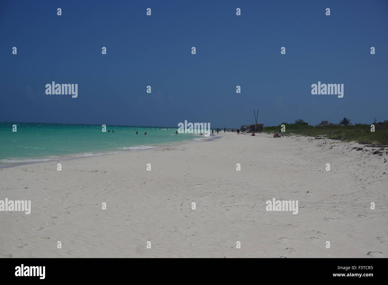 Wide angle view of Pilar beach, Cuba Stock Photo - Alamy