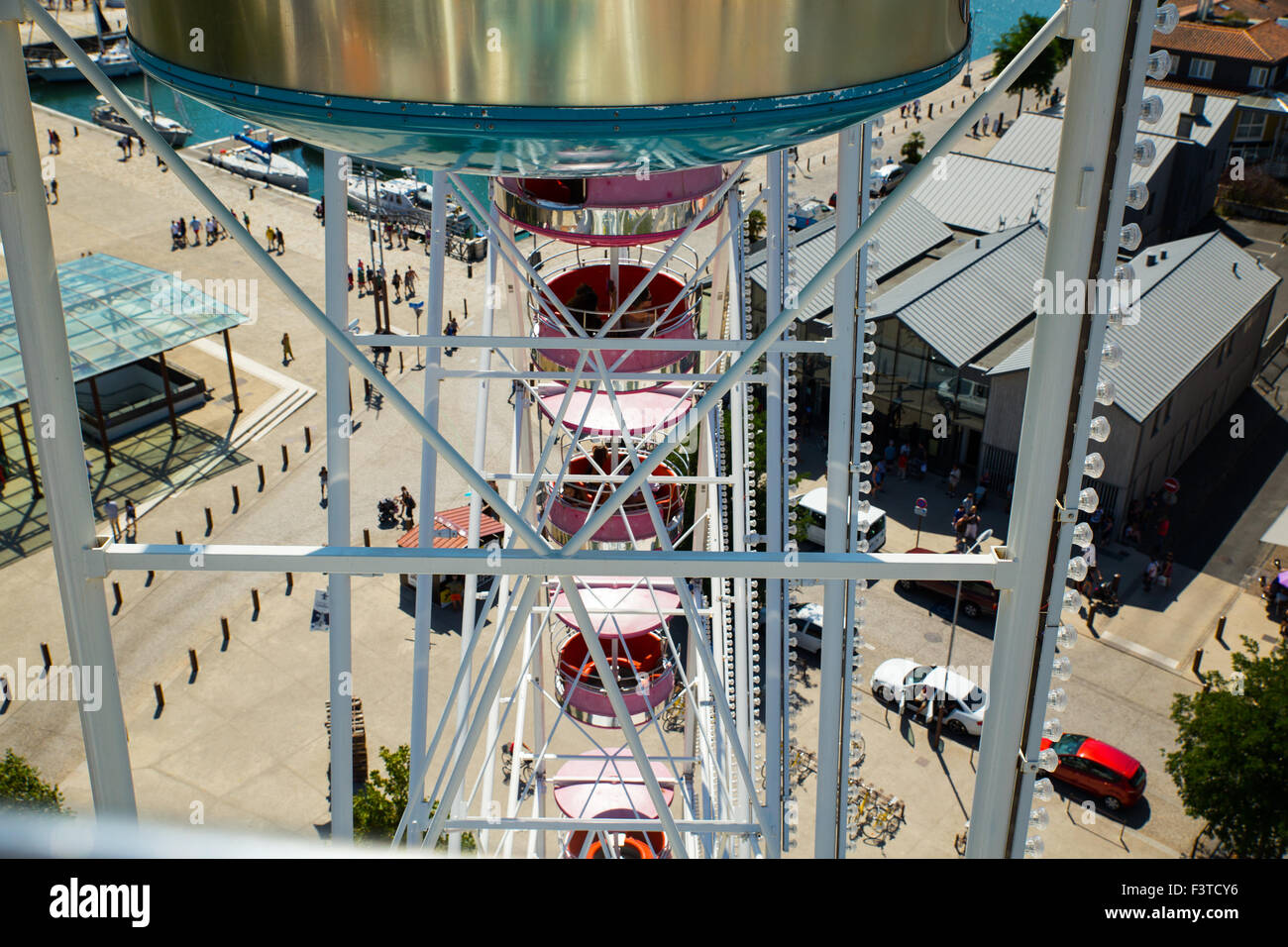 Views from ferris wheel in La Rochelle in France Stock Photo - Alamy