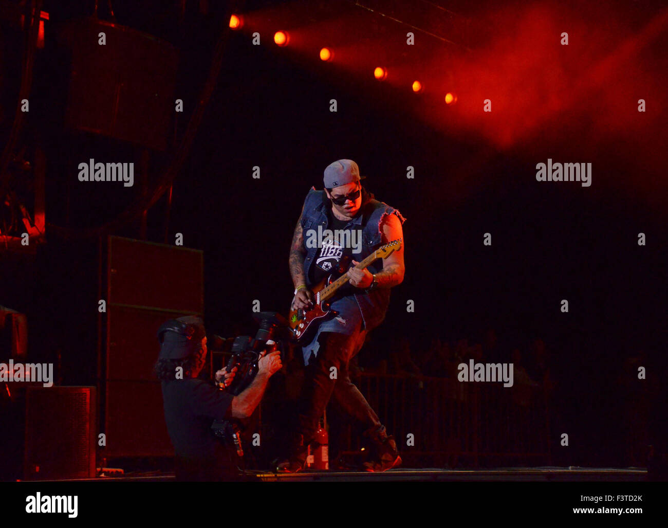 Las Vegas, Nevada, USA. 11th Oct, 2015. Rome Martinez lead vocalist of ...