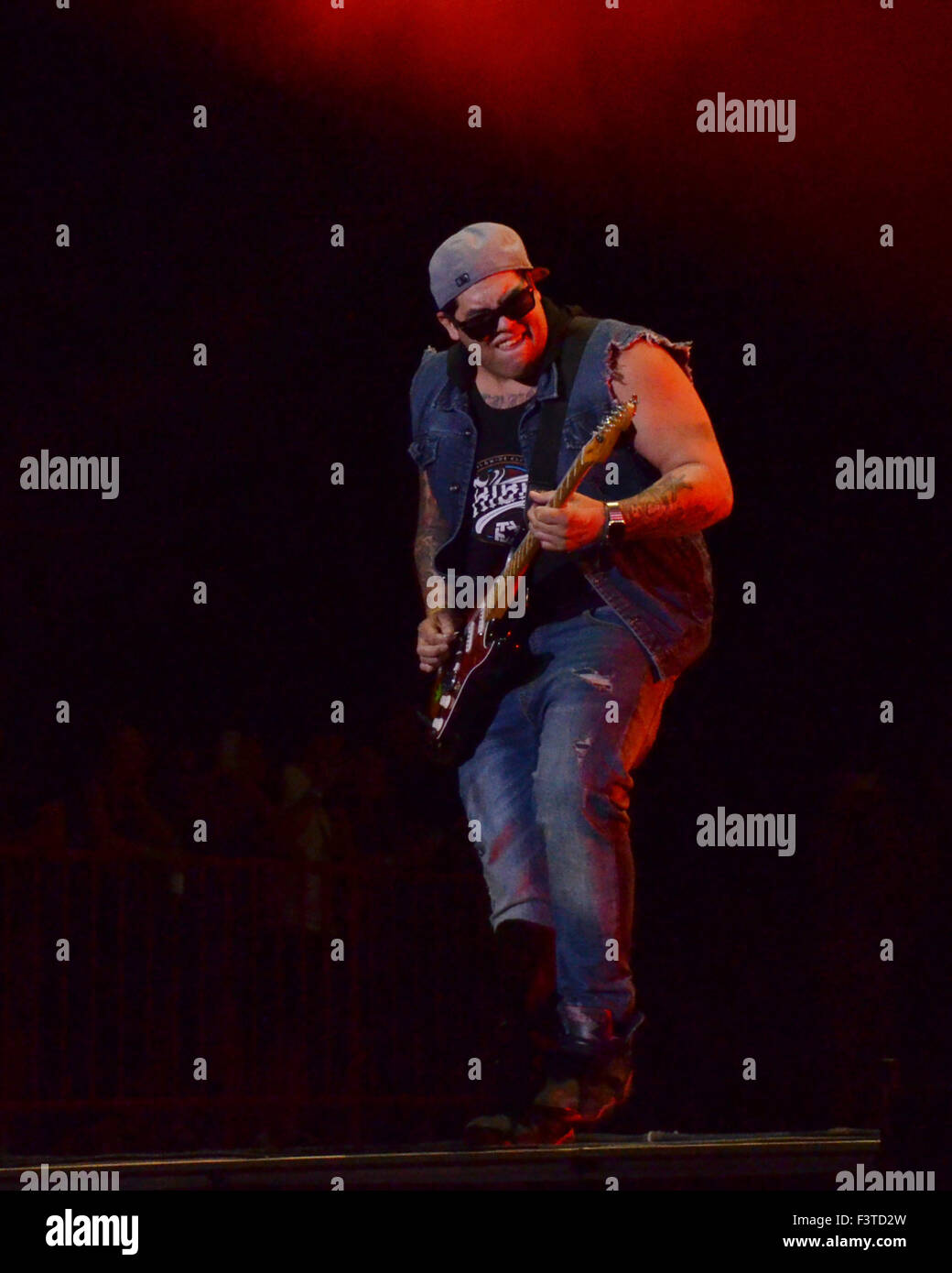 Las Vegas, Nevada, USA. 11th Oct, 2015. Rome Martinez lead vocalist of ...