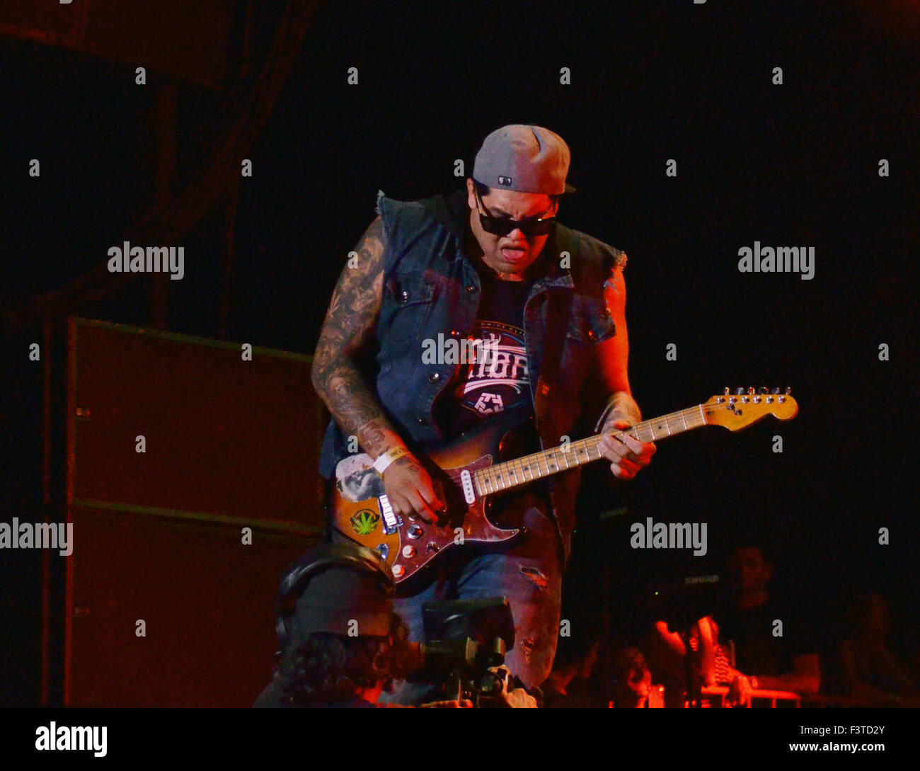 Las Vegas, Nevada, USA. 11th Oct, 2015. Rome Martinez lead vocalist of ...