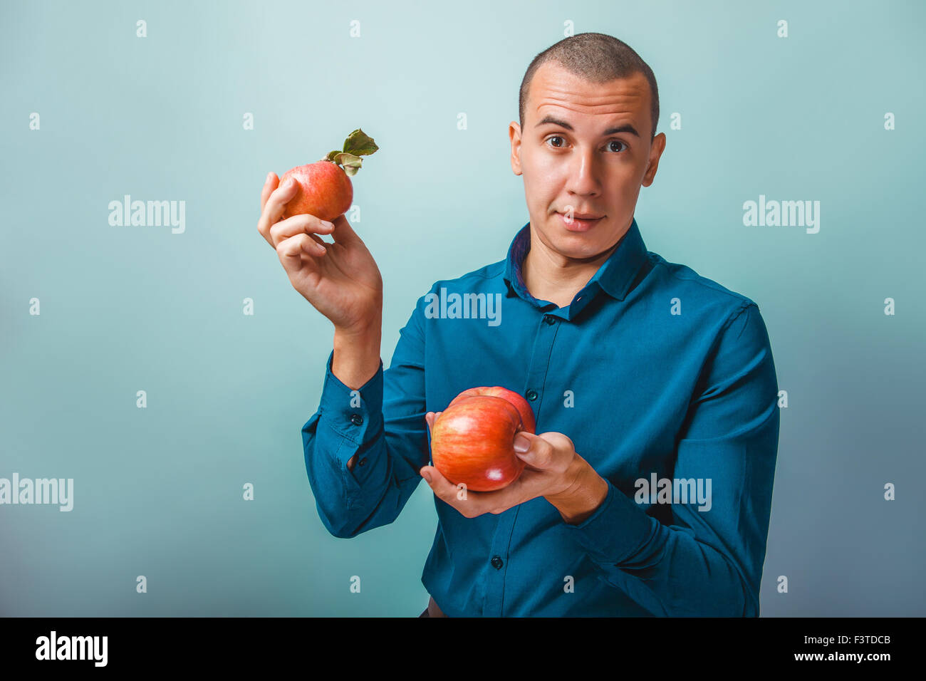 Man eating, white background hi-res stock photography and images - Alamy