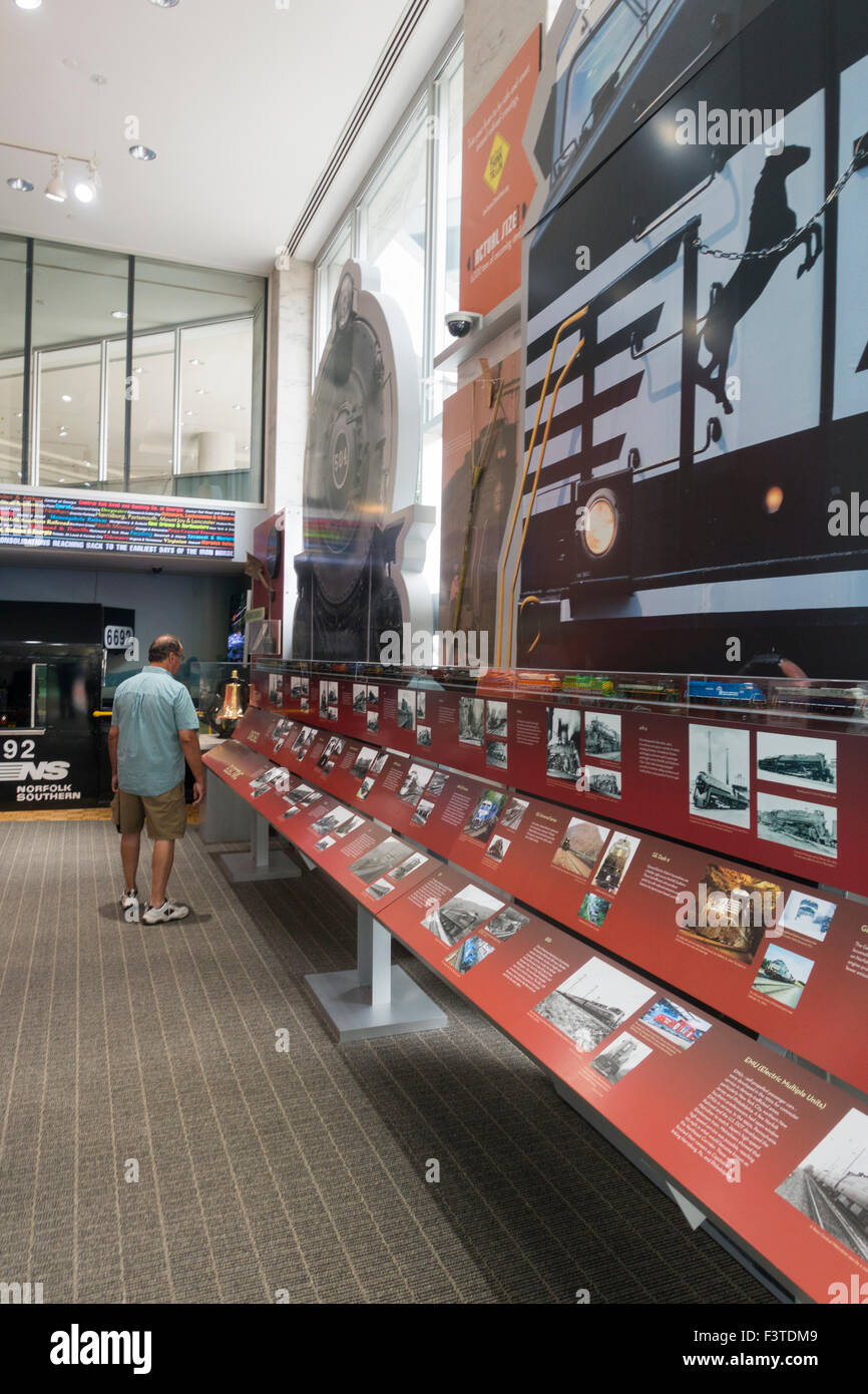 Norfolk Southern Railroad museum in Norfolk Virginia Stock Photo - Alamy