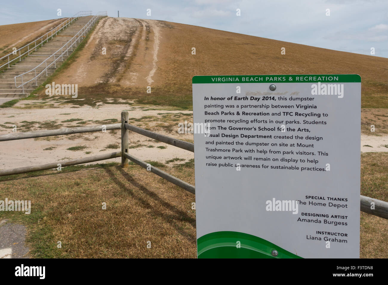 Mount Trashmore park in Virginia Beach Stock Photo - Alamy