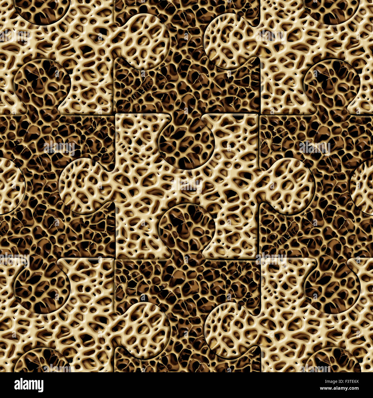 Osteoperosis Challenge as a bone medical anatomy concept with puzzle ...