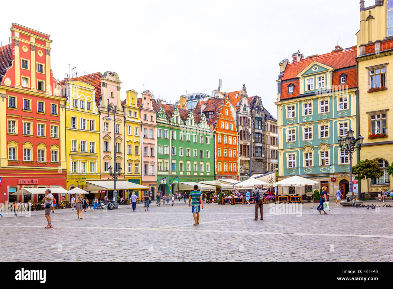 Beautiful historical tenement houses at Old Market Square in the Old ...