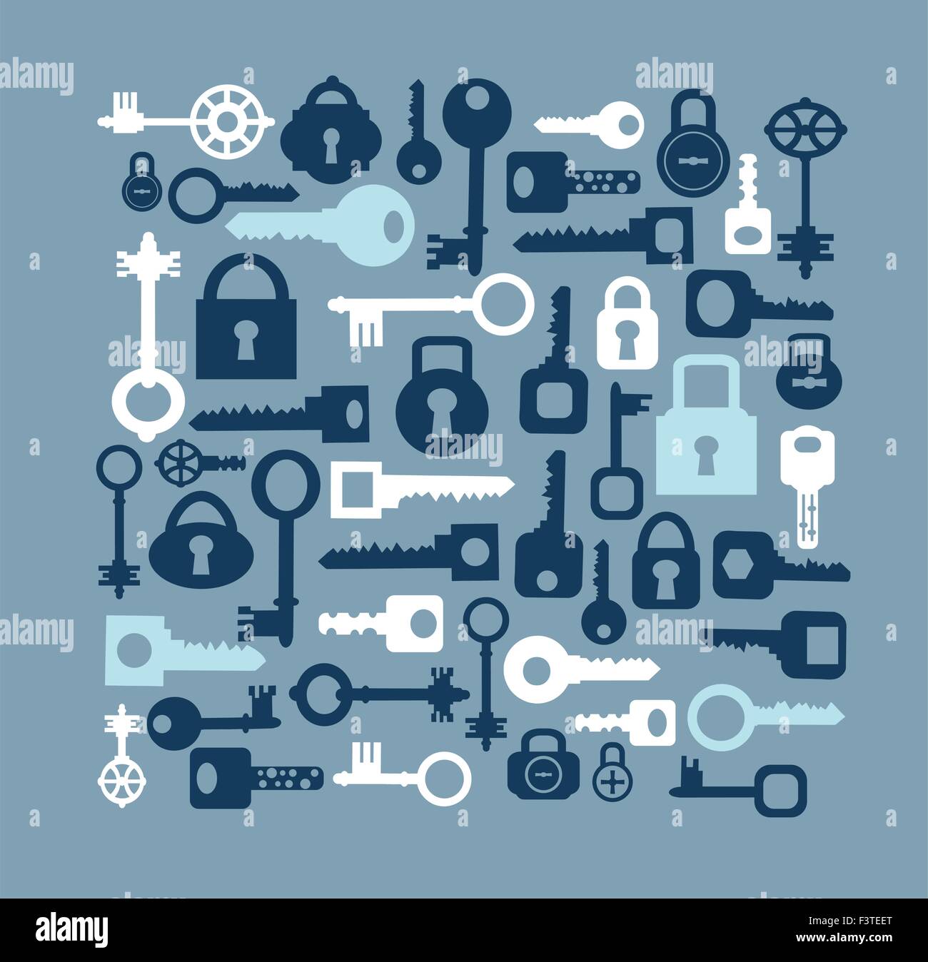 Old locks and keys Stock Vector Images - Alamy