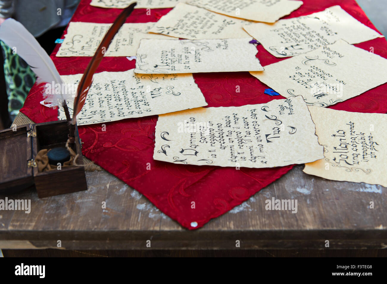 ancient letter written by hand Stock Photo - Alamy