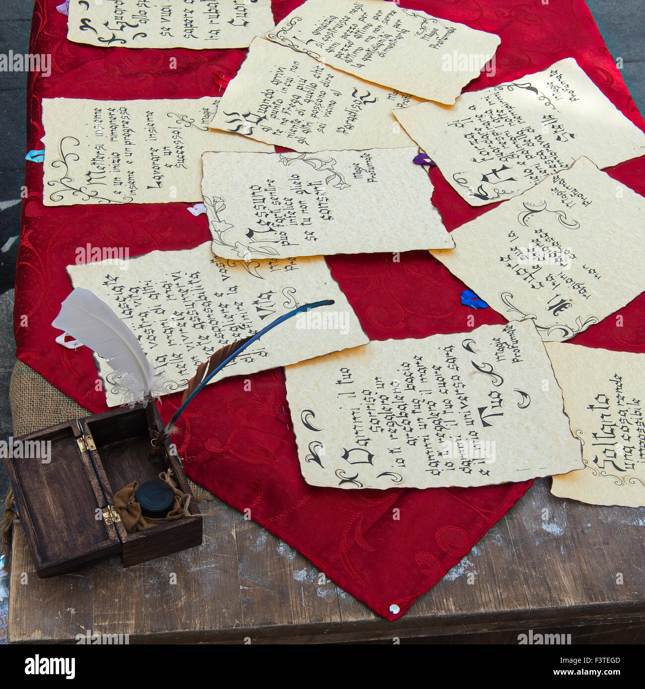 ancient letter written by hand Stock Photo - Alamy