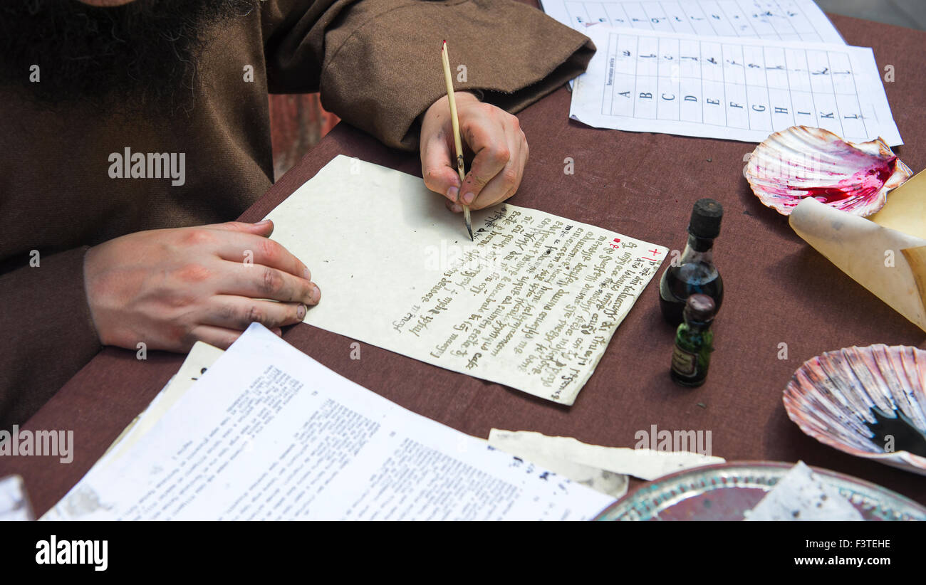 ancient letter written by hand Stock Photo - Alamy