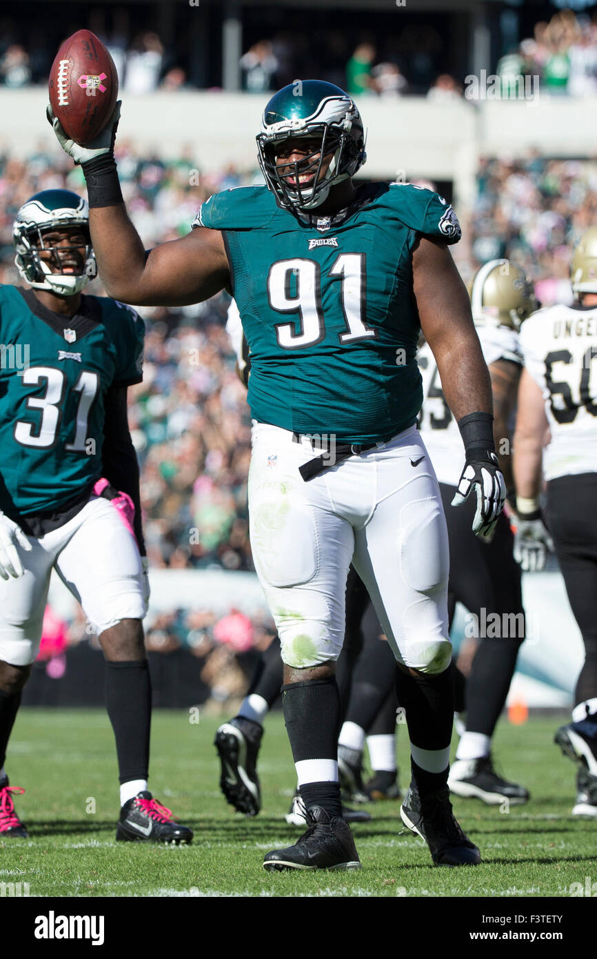 October 11, 2015: Philadelphia Eagles defensive end Fletcher Cox (91 ...