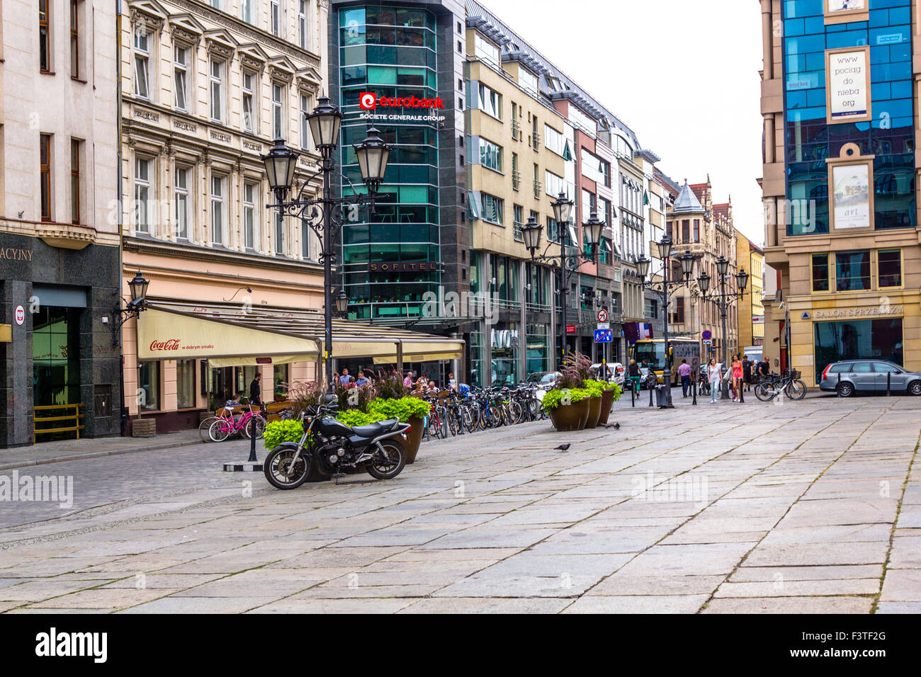 Streets of Wroclaw in Poland Stock Photo - Alamy