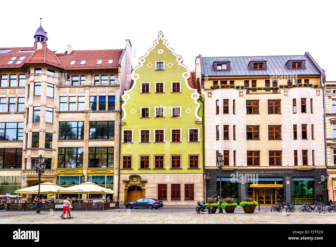 Beautiful historical tenement houses at Old Market Square in the Old ...