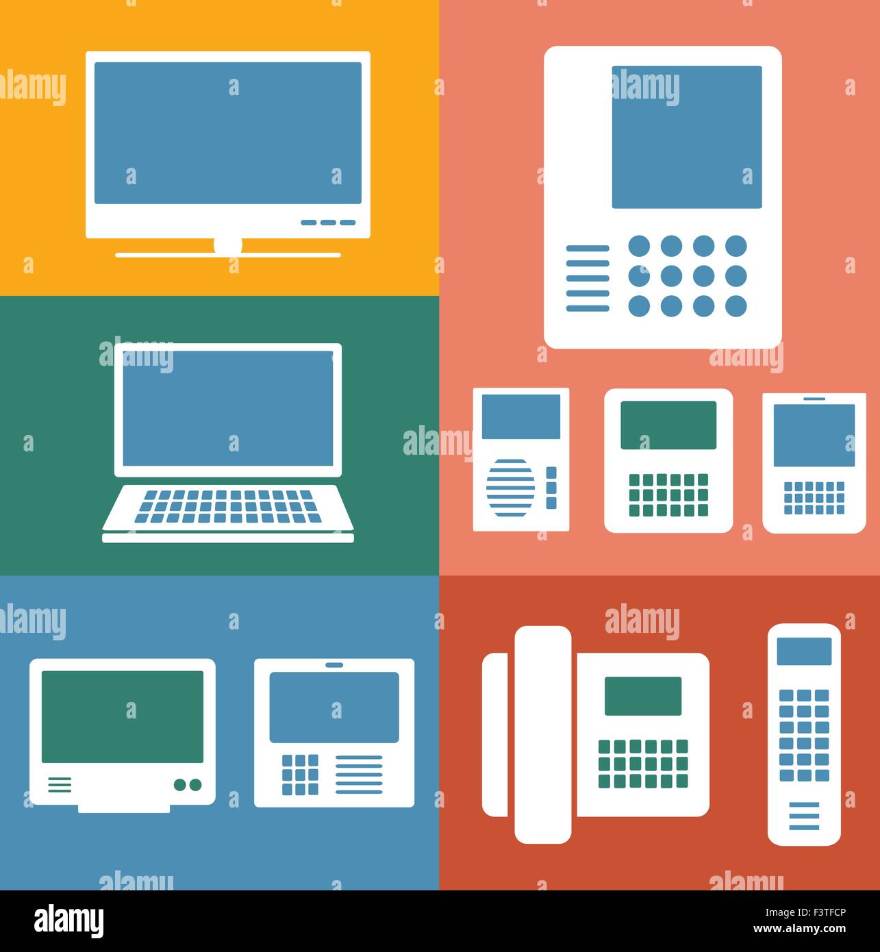 Computers monitors Stock Vector Images - Alamy