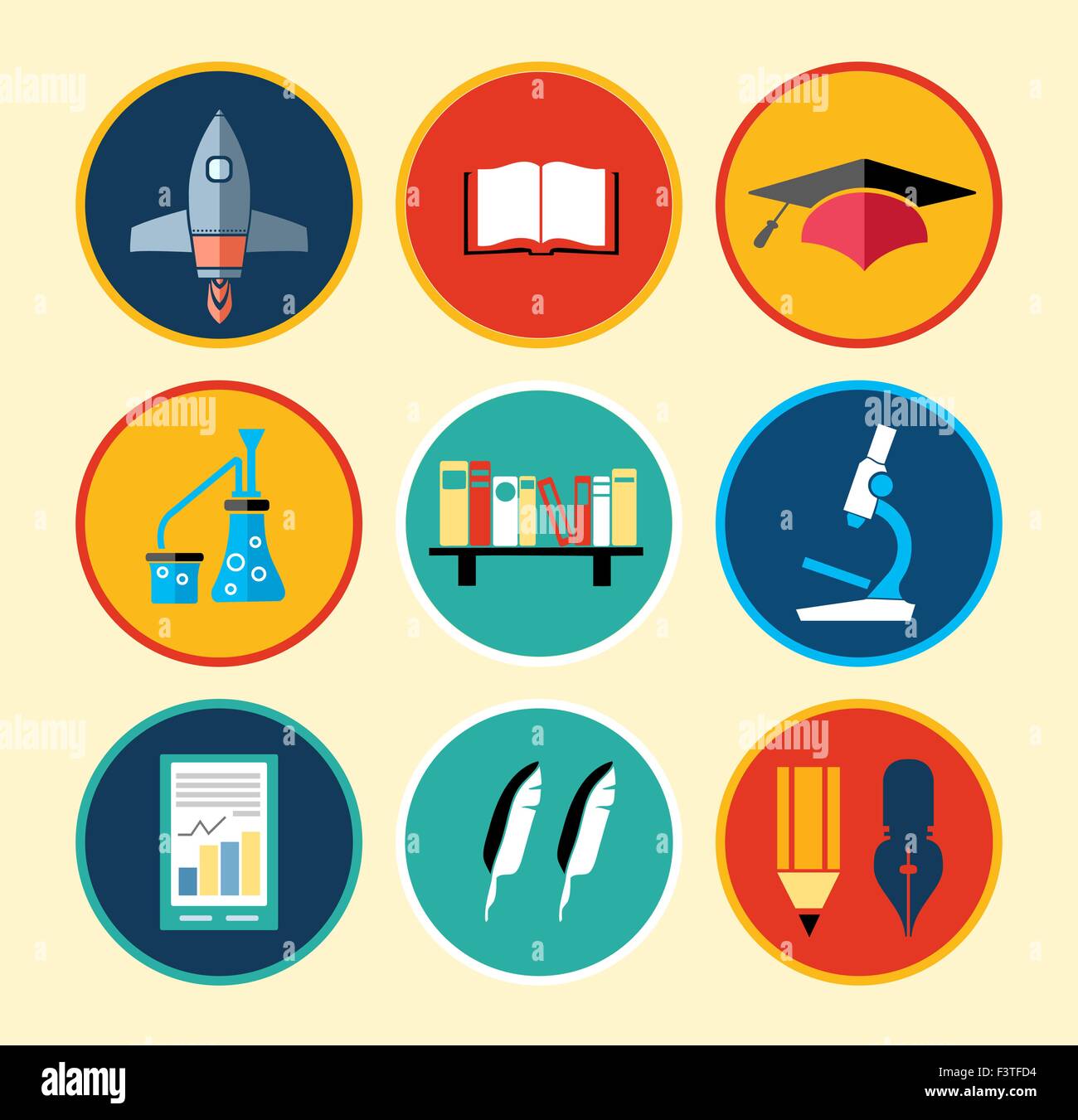 Set of school items. Back to school Stock Vector Image & Art - Alamy