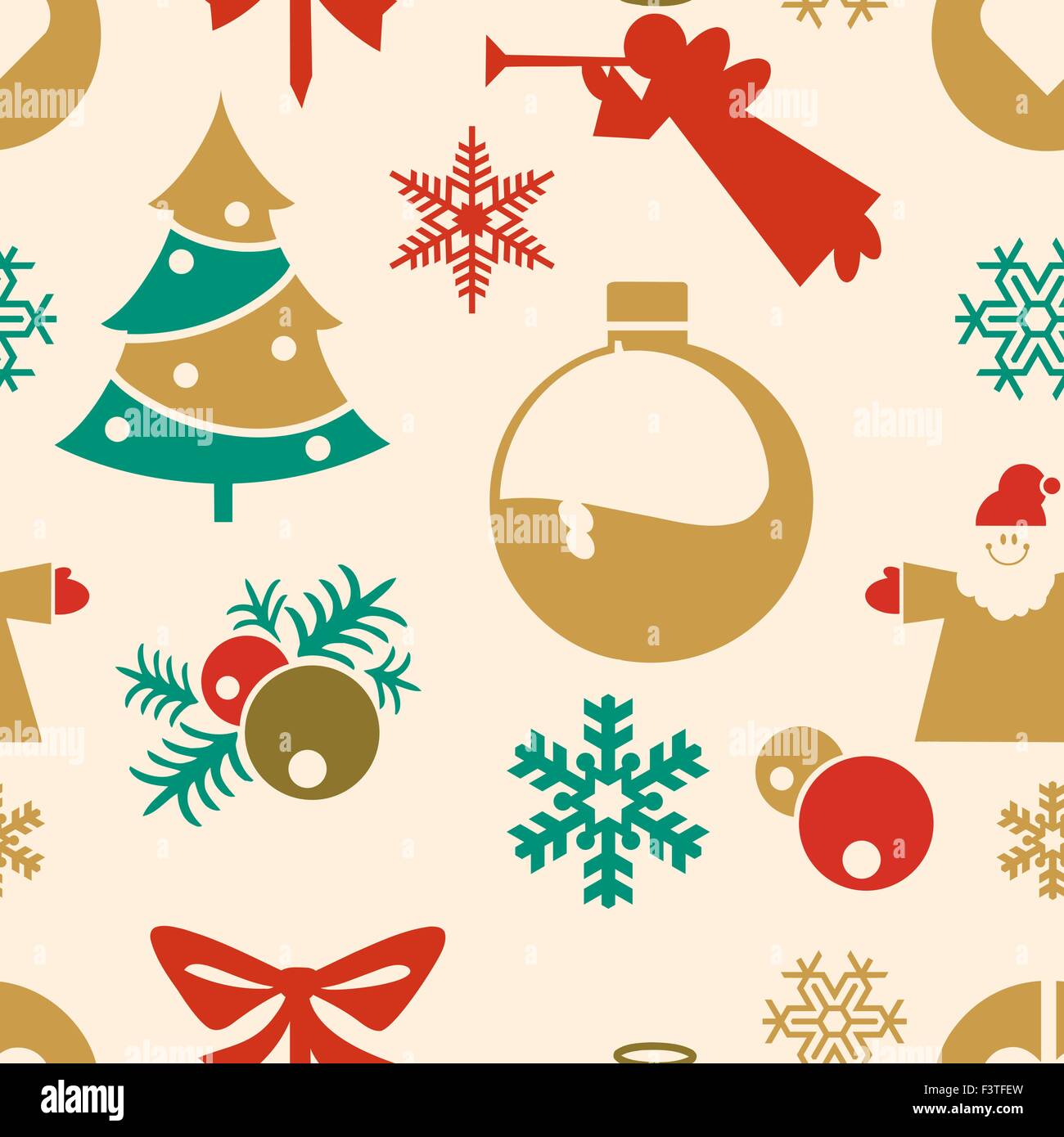 Christmas trees pattern Stock Vector Images - Alamy